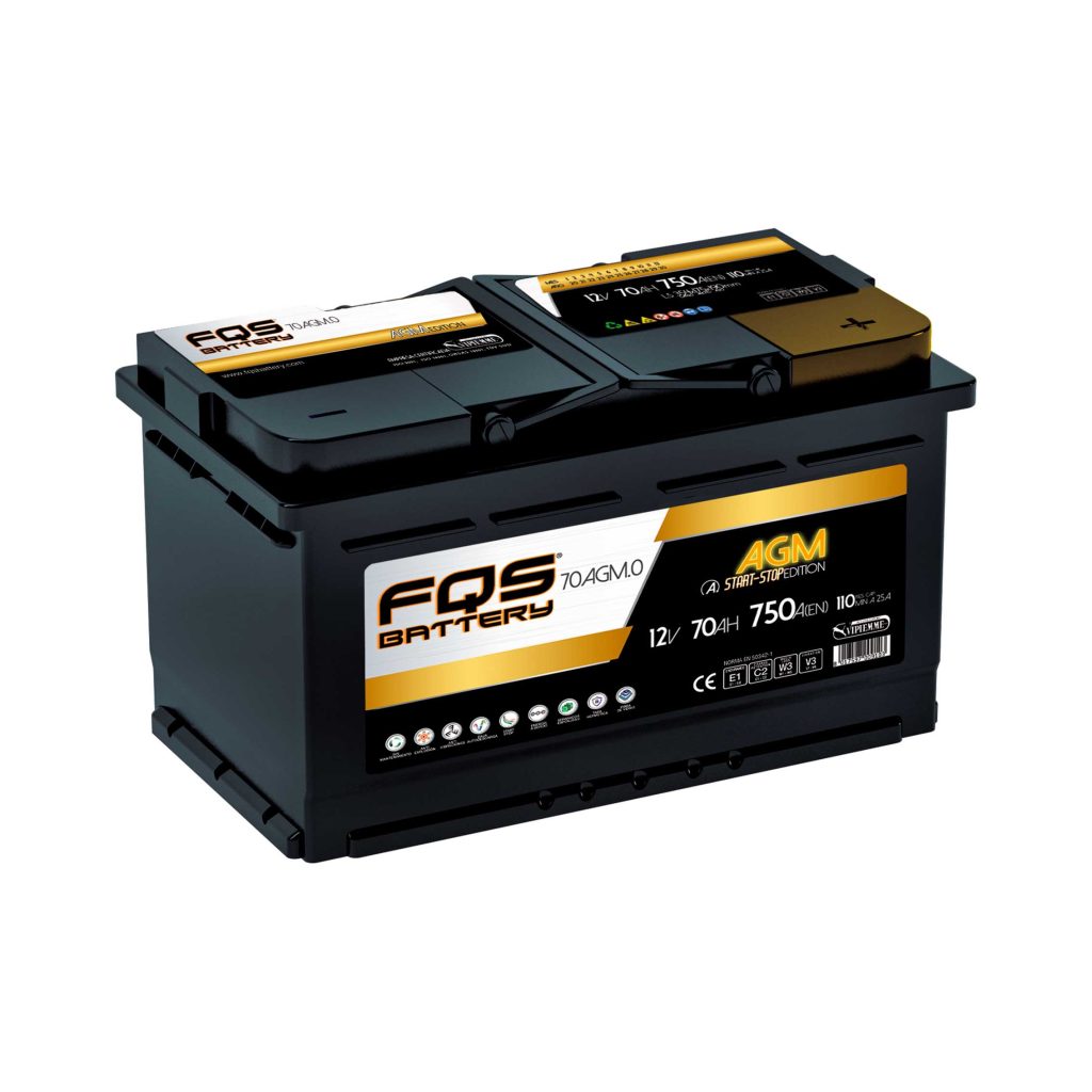 Batería agm 70Ah Start Stop 750A (EN) 12v - Baterías online